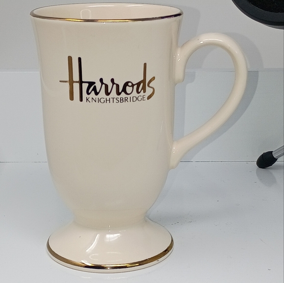 Harrods | Dining | Harrods Cream Mug With Gold Accents | Poshmark